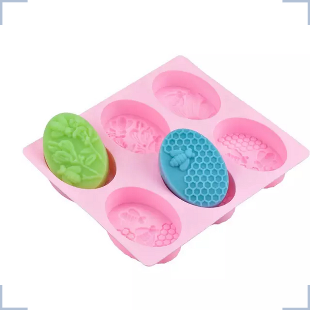 Forma Sabonete Silicone Oval (Molde Sabonete Caseiro) Artesanal ...