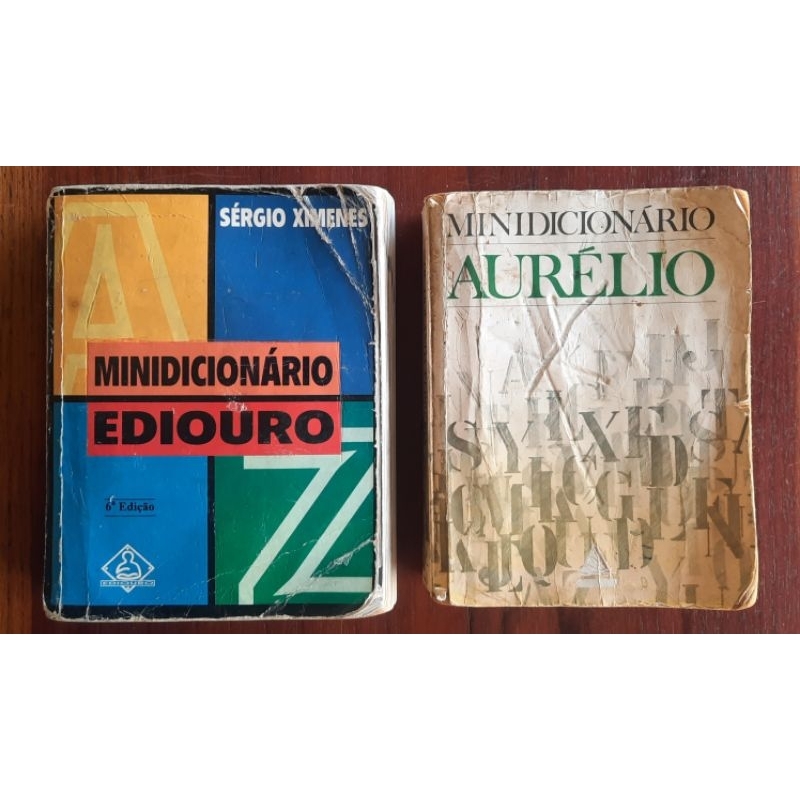 KIT 02 EDIOURO // AURÉLIO - Mini Dicionário Da Língua Portuguesa ANTIGO ...
