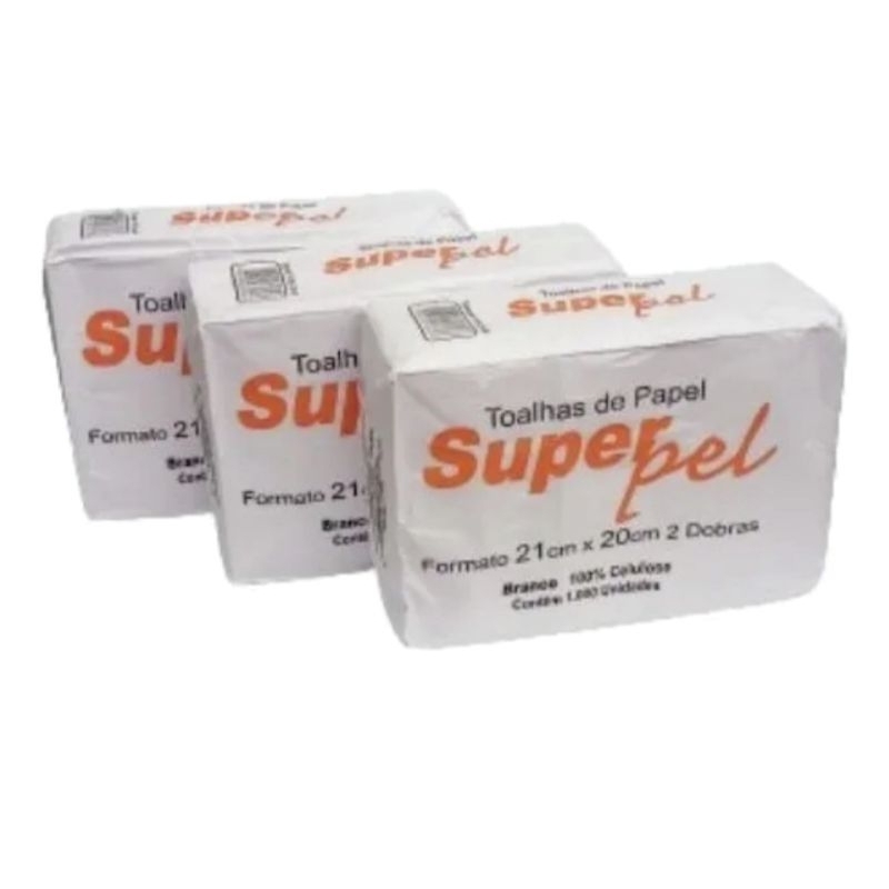 PAPEL INTERFOLHAS - SUPERPEL BRANCO FD COM 1000 FOLHAS | Shopee Brasil
