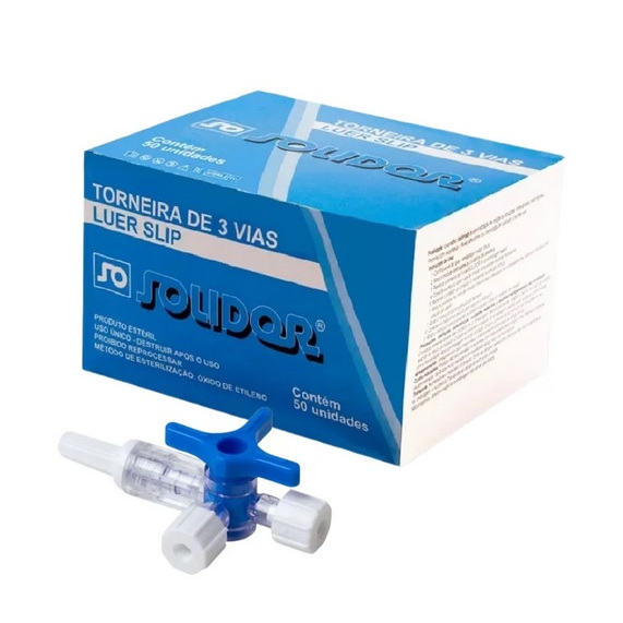 Torneira 3 Vias Solidor - Cx. com 50 unidades -Torneirinha Descartável ...