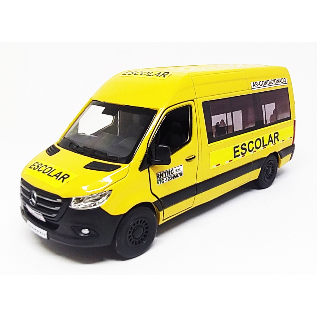 Miniatura Van Sprinter Escolar 1/48 12 cm | Shopee Brasil