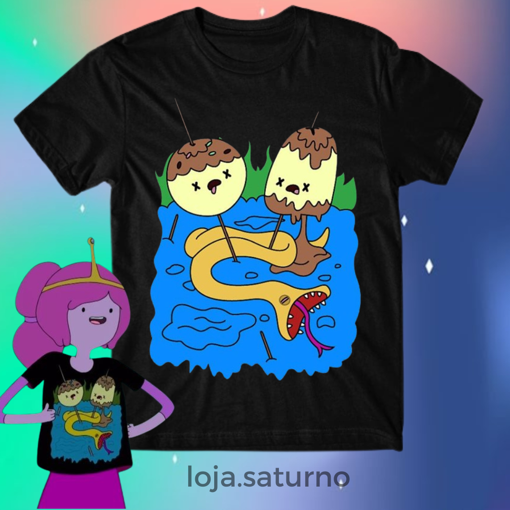 Camiseta da Princesa Jujuba e Marceline Personagem de Hora de Aventura ...