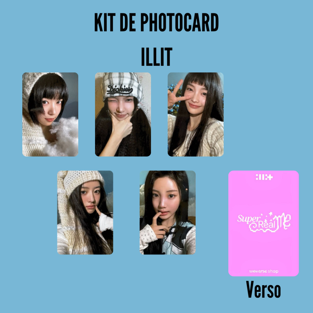 Kit de Photocards (Illit FANMADE) | Shopee Brasil