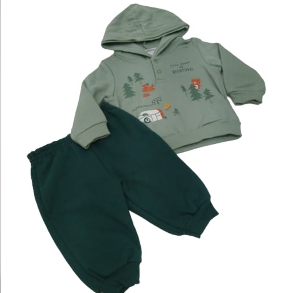 CONJUNTO BEBÊ MOLETOM FLANELADO FORRADO MENINO MALWEE KIDS 2024 PMG ...