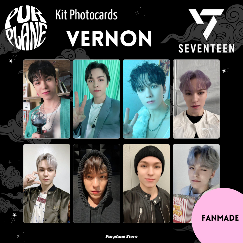 Vernon Selca Photocards Seventeen Kpop Fanmade | Shopee Brasil