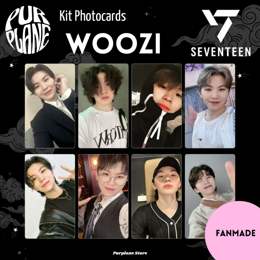 Woozi Selca Photocards Seventeen Kpop Fanmade | Shopee Brasil