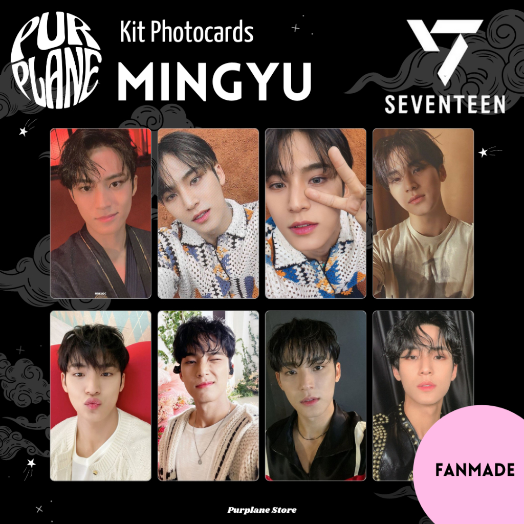 Mingyu Selca Photocards Seventeen Kpop Fanmade | Shopee Brasil