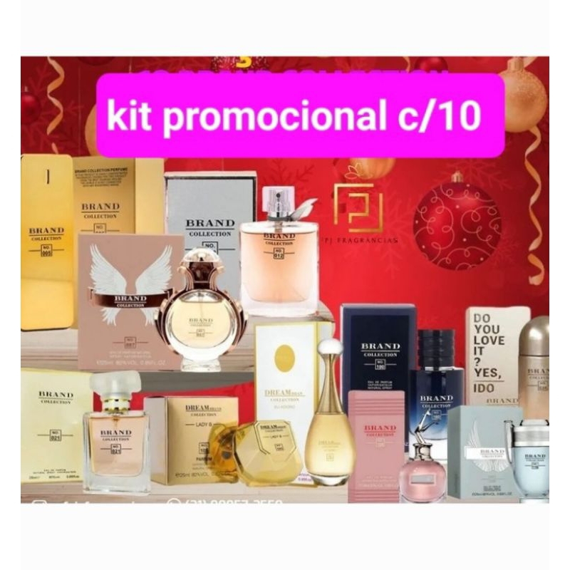 kit 10 perfumes brand collection 25ml | Shopee Brasil