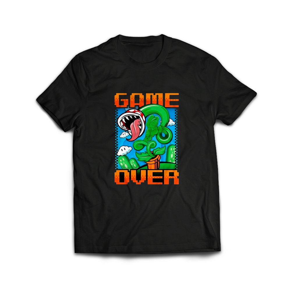 Camiseta Game Over Super Mario | Shopee Brasil