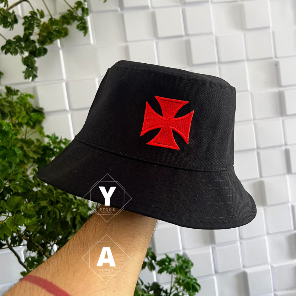 Chapéu Bucket Cruz de Malta Hype UNISSEX | Shopee Brasil