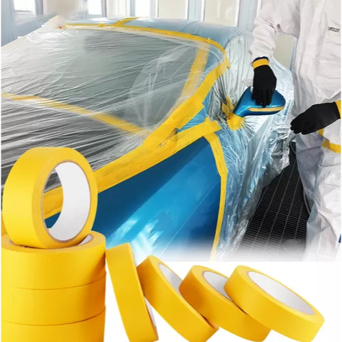 FITA CREPE KIT 2 AUTOMOTIVA AMARELA ANTI 765 UV 48MMX40M ADELBRAS - 2 UNIDADES | Shopee Brasil