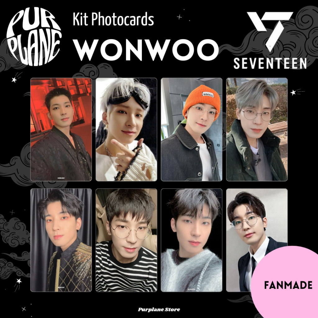 Wonwoo Selca Photocards Seventeen Kpop Fanmade | Shopee Brasil