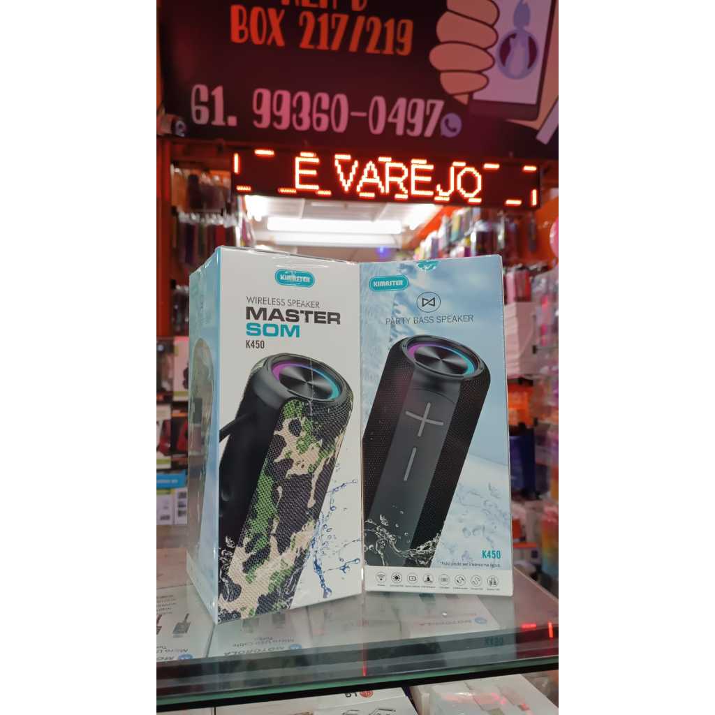 CAIXA KIMASTER BLUETOOTH | Shopee Brasil