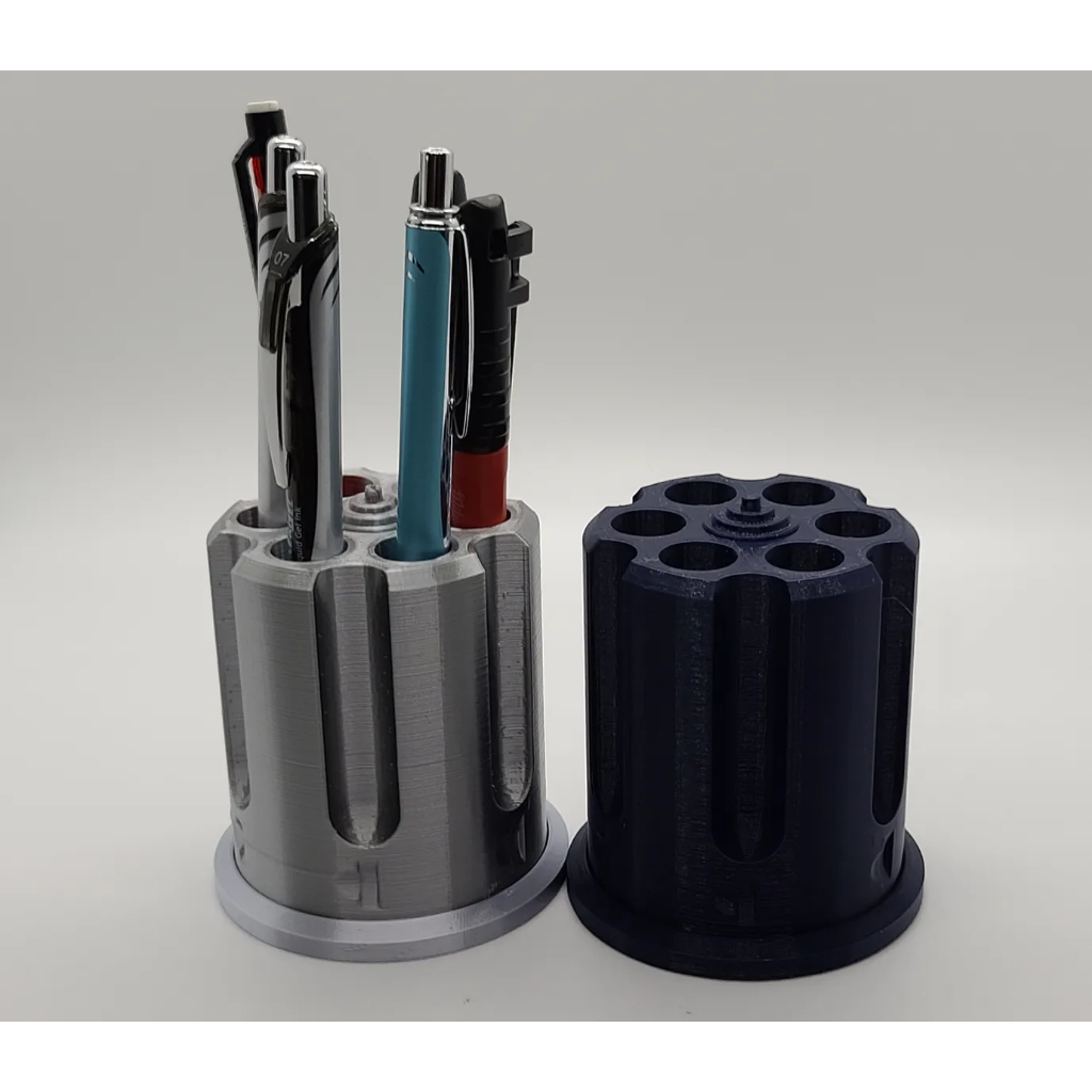 Porta Lápis Revolver Canhão Porta Treco Organizador de Mesa de ...