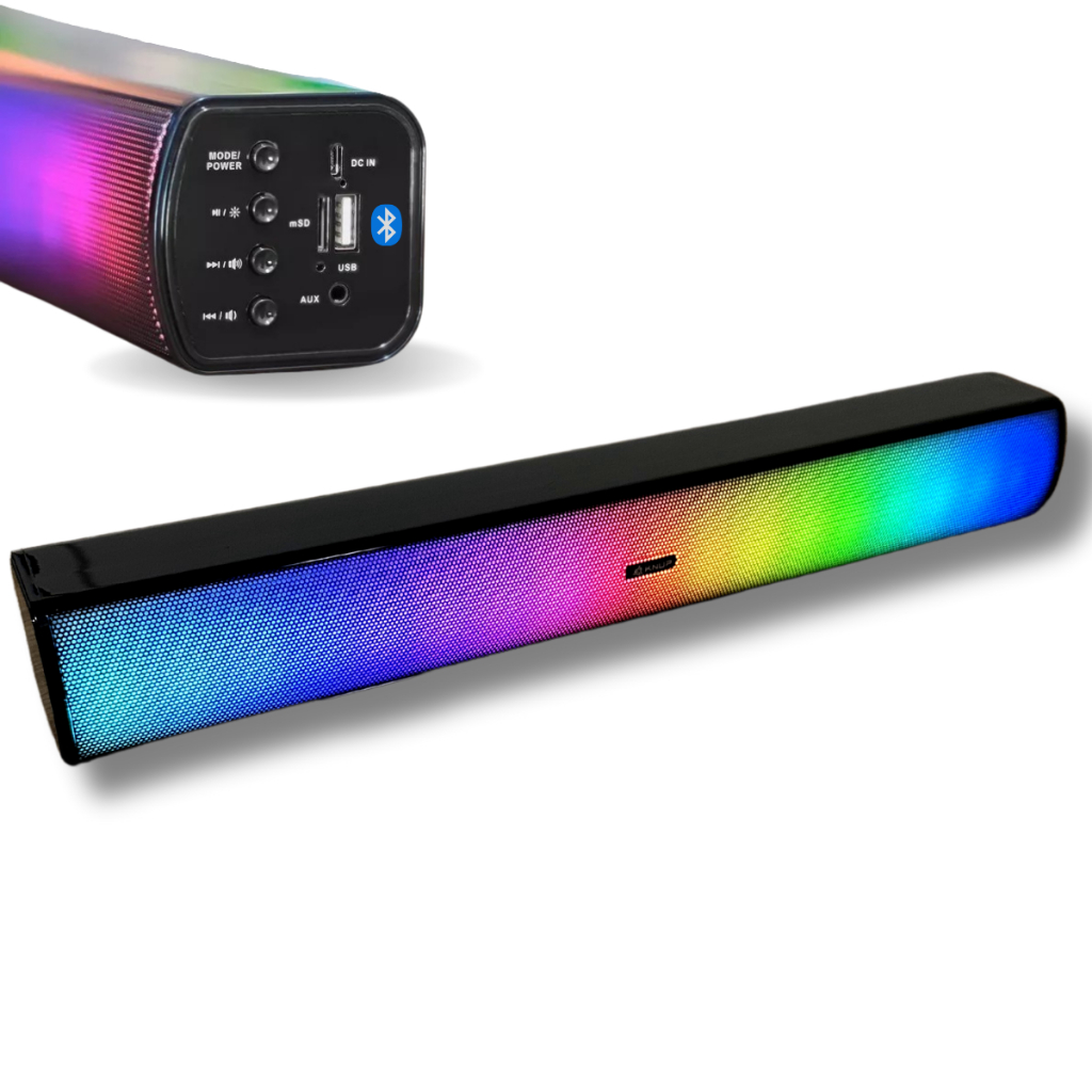 Caixa De Som Soundbar Pc Gamer Amplificada LED RGB P2 USB Note Tv Smart | Shopee Brasil