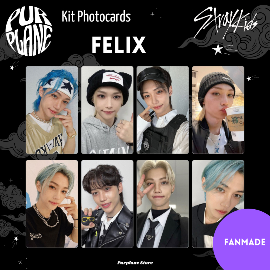 Felix Selca Photocards Fanmade Kpop Stray Kids | Shopee Brasil