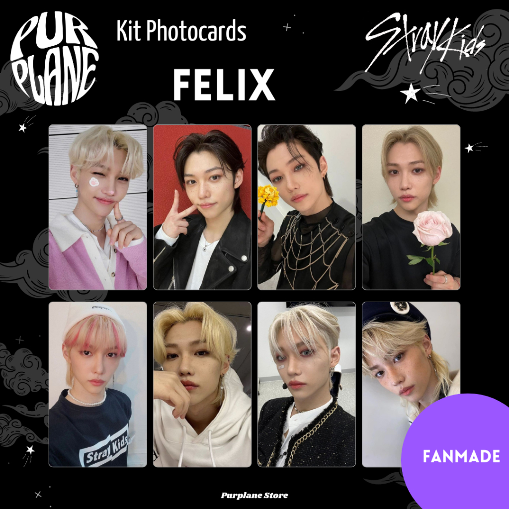 Felix Selca Photocards Fanmade Kpop Stray Kids | Shopee Brasil