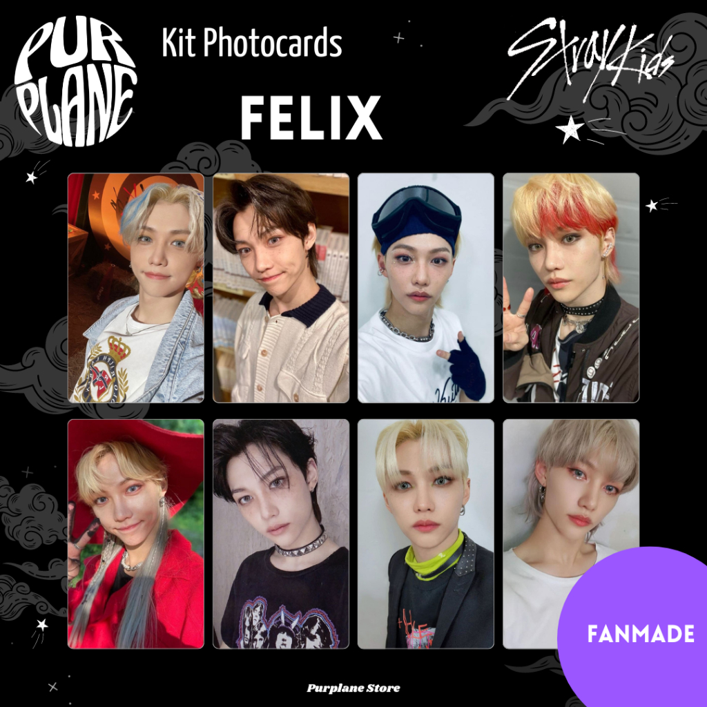 Felix Selca Photocards Fanmade Kpop Stray Kids | Shopee Brasil