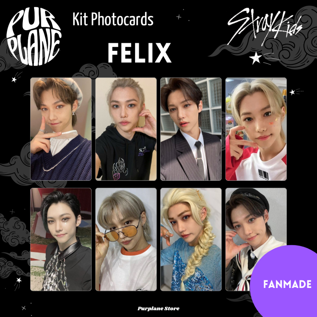 Felix Selca Photocards Fanmade Kpop Stray Kids | Shopee Brasil