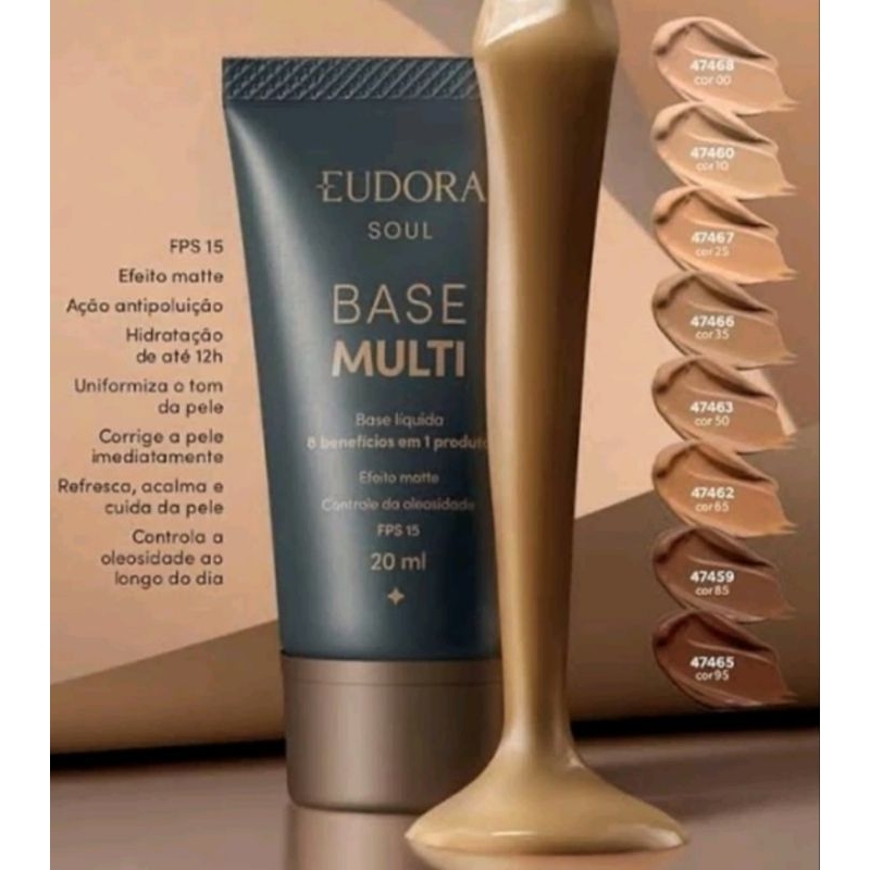 Base líquida MULTI 8 EM 1 EUDORA SOUL 20 ML | Shopee Brasil