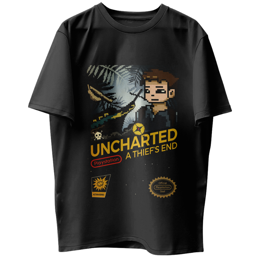 Camiseta Unissex Uncharted 4 A Thief's End Snes Uc4 | Shopee Brasil