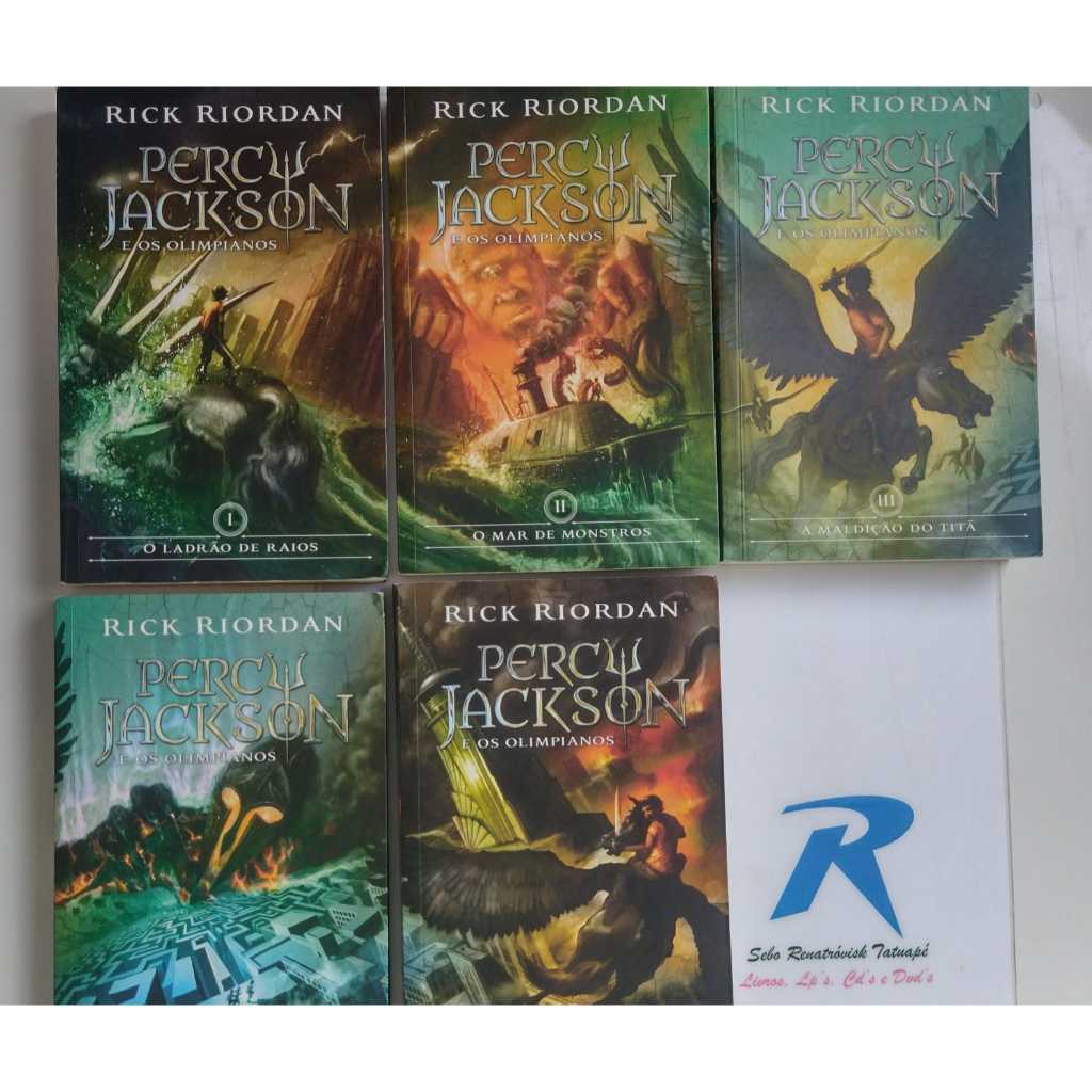 Coleção - Percy Jackson e Os Olimpianos - Capa Ilustrada Complementar ...