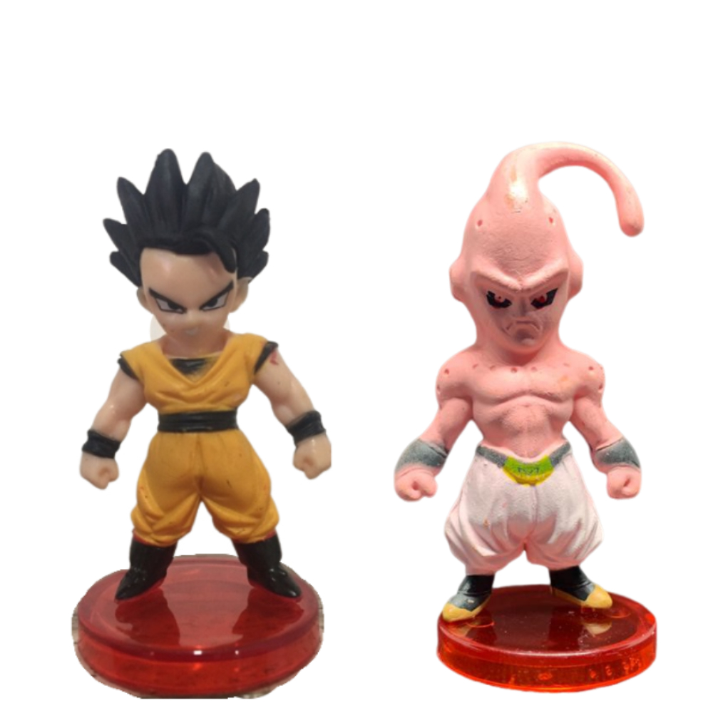 KIT 2 Boneco Dragon Ball Z Gohan + Majin Boo Anime Action Figure ...