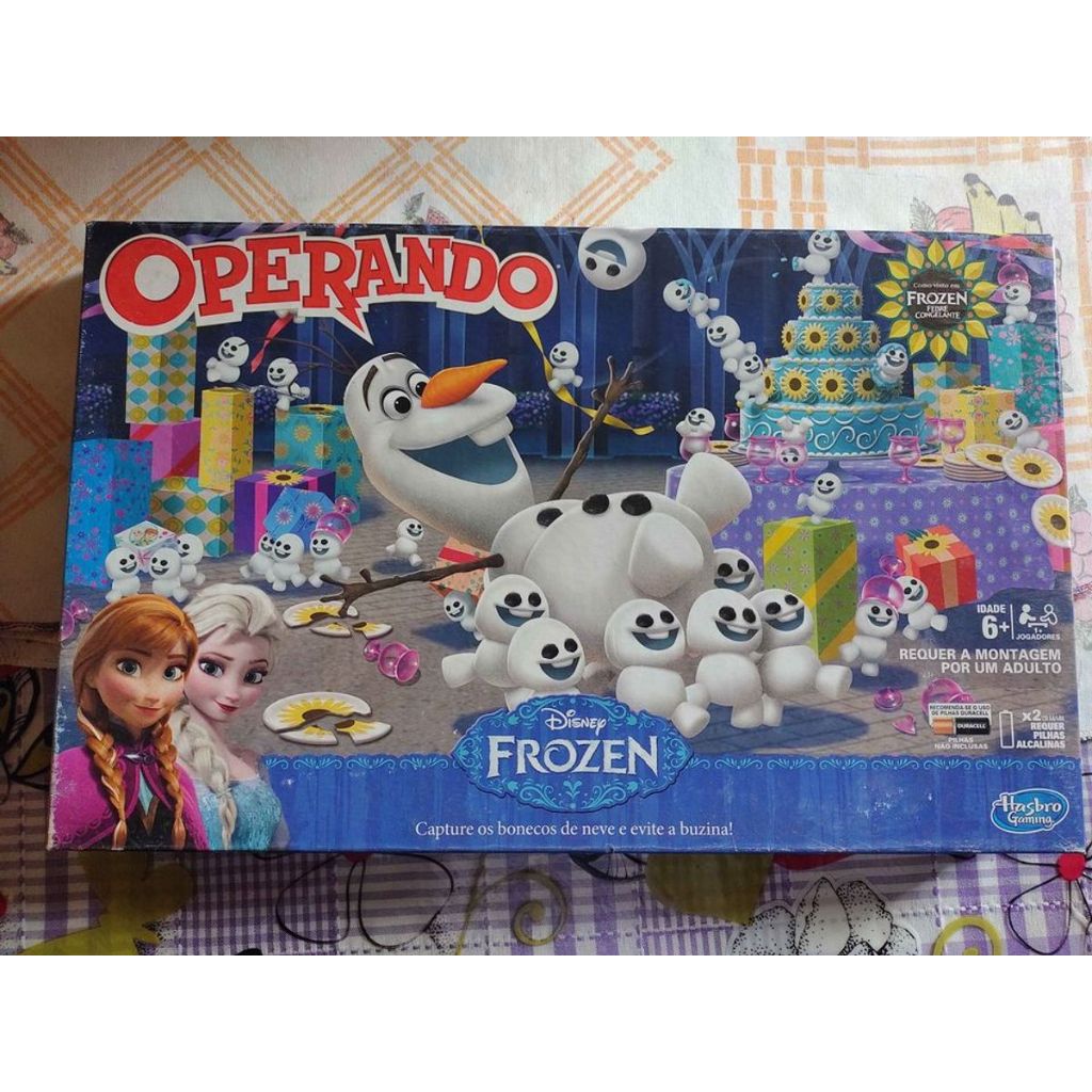 Jogo Operando Frozen Disney Brinquedo Completo da Hasbro | Shopee Brasil