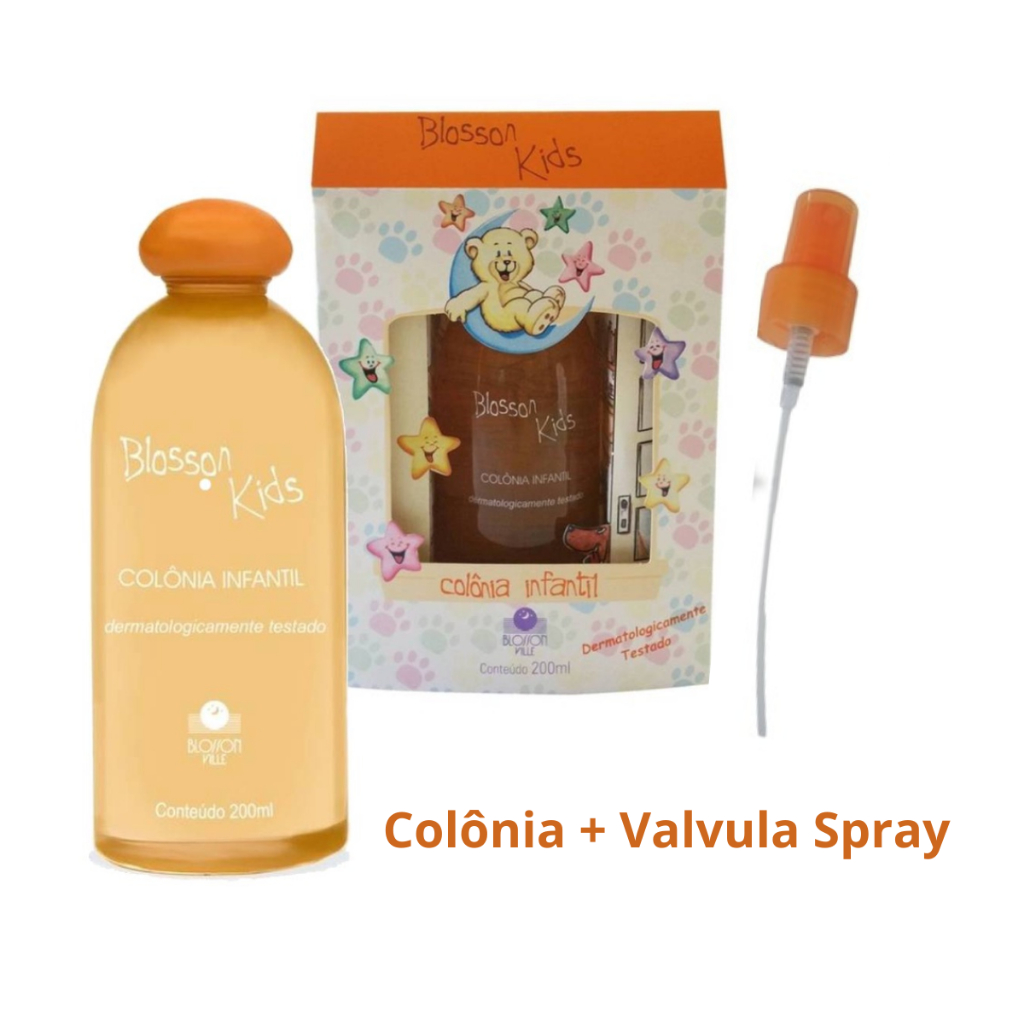 Blosson Kids Laranjinha Com Valvula Spray Colonia infantil 200Ml ...