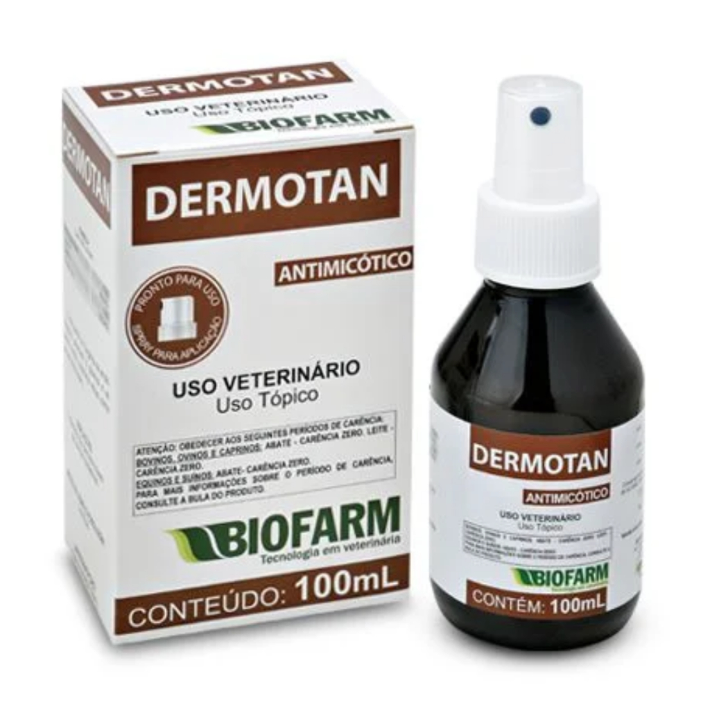 Dermotan Biofarm 100 mL Trata Dermatomicose Antifúngico e Antimicótico ...