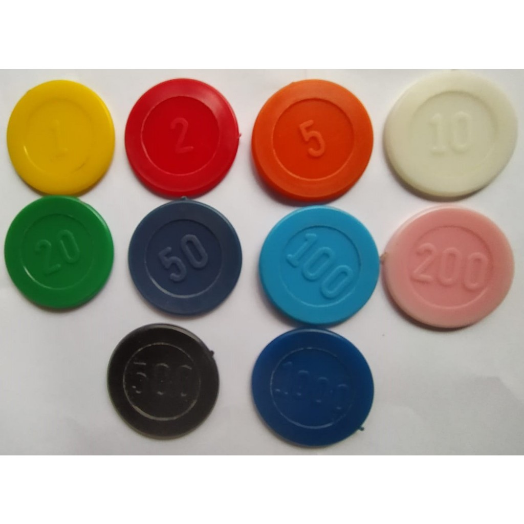 F-69 Ficha para Jogo Jofer - Cores e Valores | Shopee Brasil
