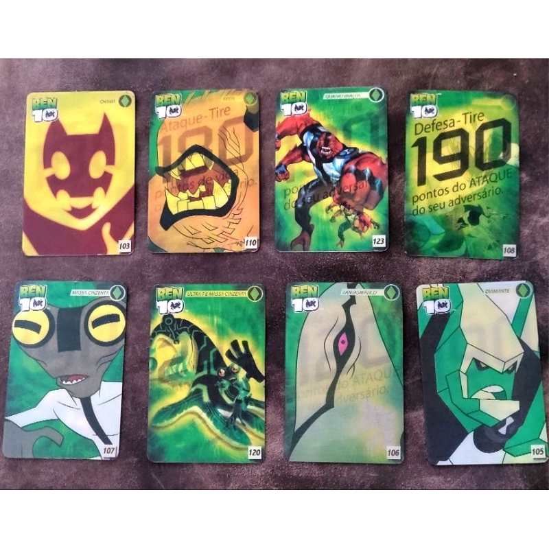 CARDS DO BEN 10 ORIGINAIS LINDOS RARIDADE | Shopee Brasil