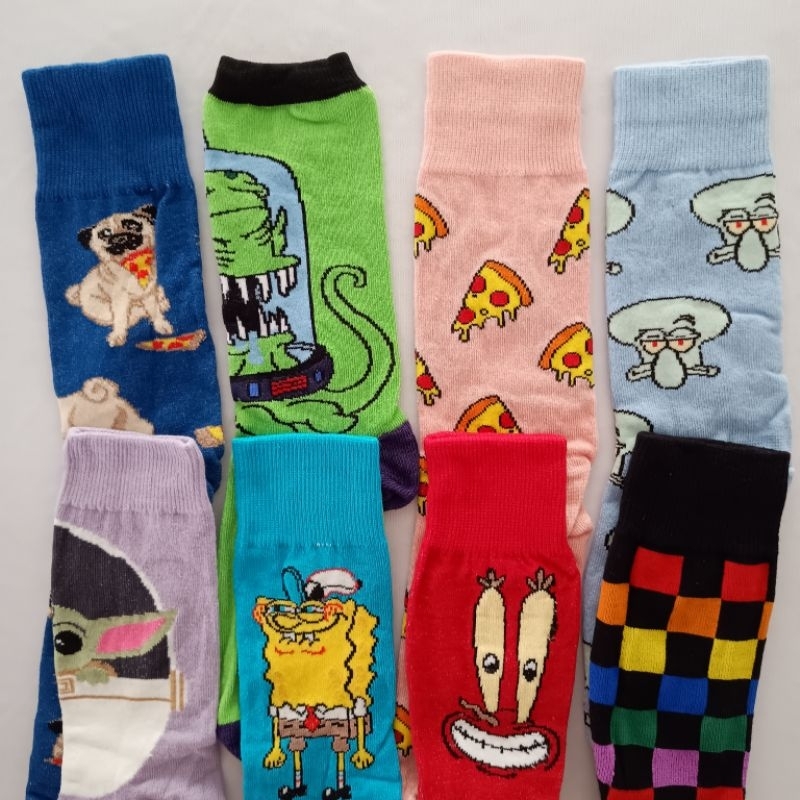Meias Estampada Colorida Personagem Banda | Meia Disney Cartoon ...