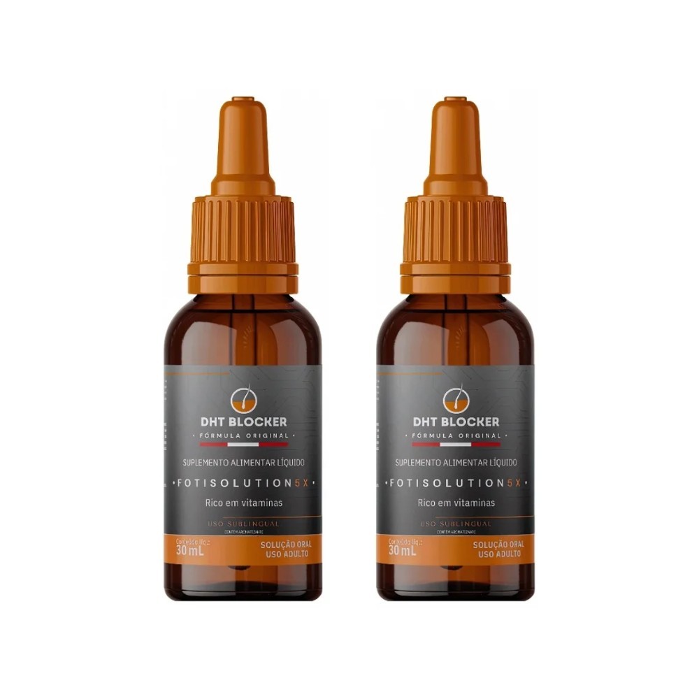 DHT Blocker - Suplemento Alimentar Liquido - Kit com 2 Frascos de 30ml ...