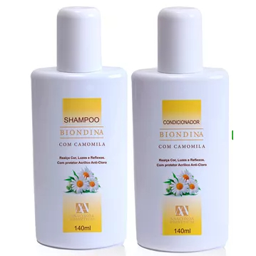 Kit Clareador Anaconda Biondina Clareador Shampoo Condicionador E Loção ...