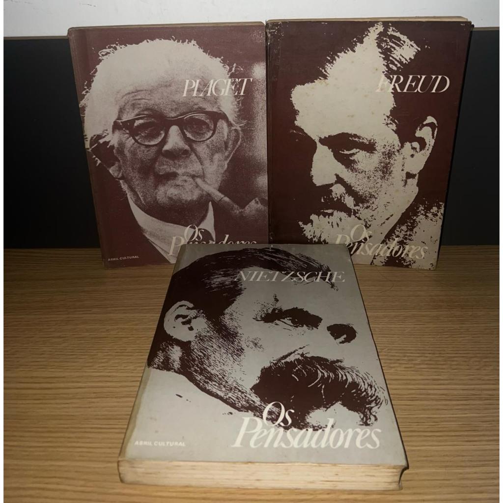 Livro: Coleção Os Pensadores Freud + Piaget + Nietzsche | Shopee Brasil