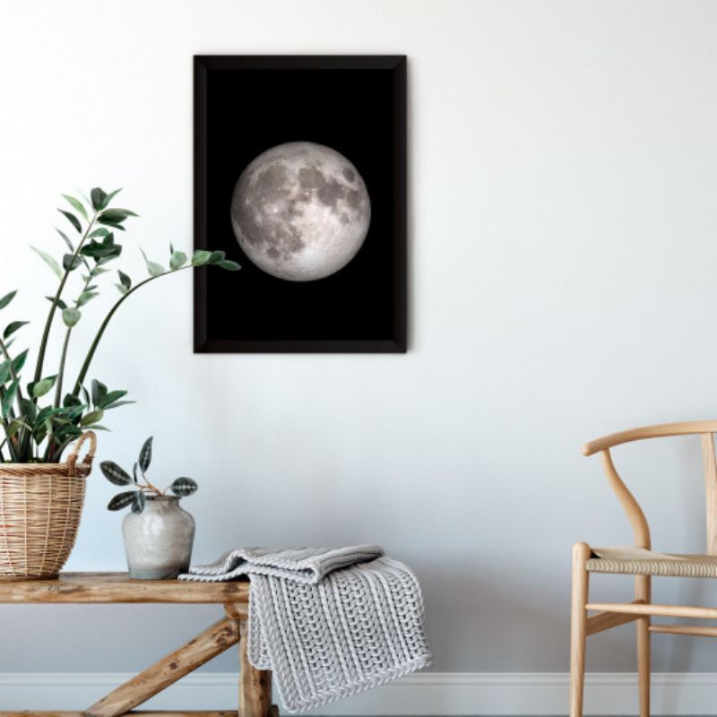 Quadro Decorativo Lua Cheia 40x60 | Shopee Brasil