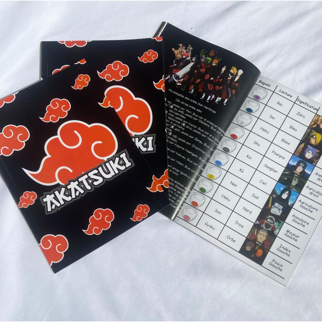 Caderno Akatsuki | Shopee Brasil