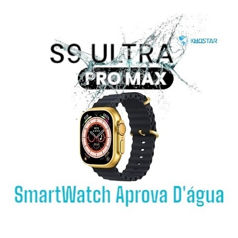 RELÓGIO SMARTWATCH S9 ULTRA PRO MAX À PROVA D'ÁGUA COM DUAS PULSEIRAS ...