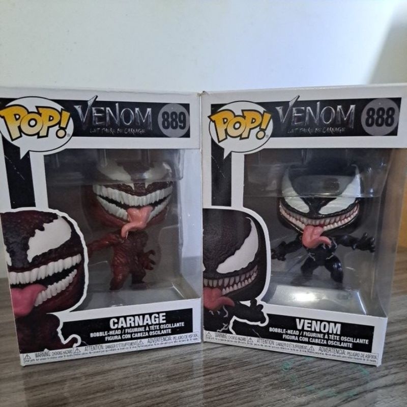 Funko Pop! Venom - Carnage 889 e Venom 888 - Juntos. | Shopee Brasil