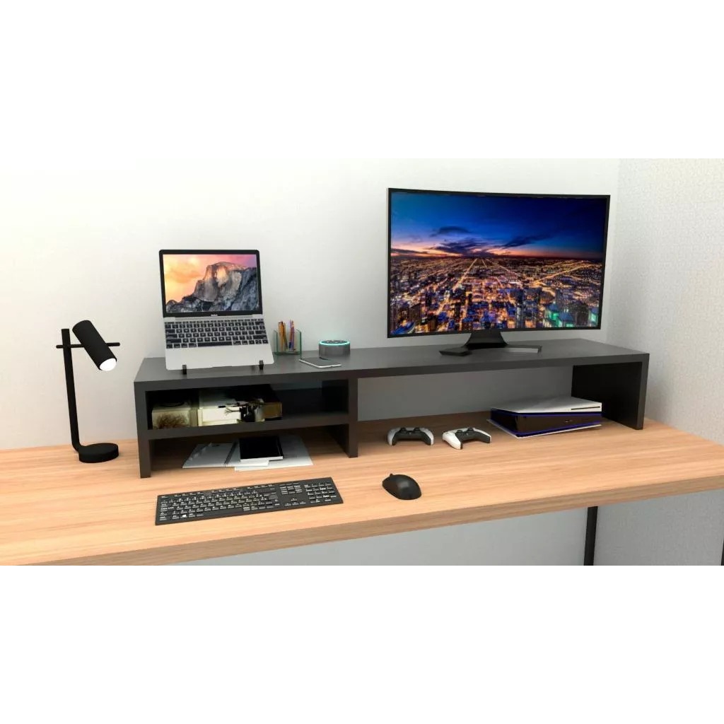 Suporte Monitor Setup Gamer Preto | Shopee Brasil