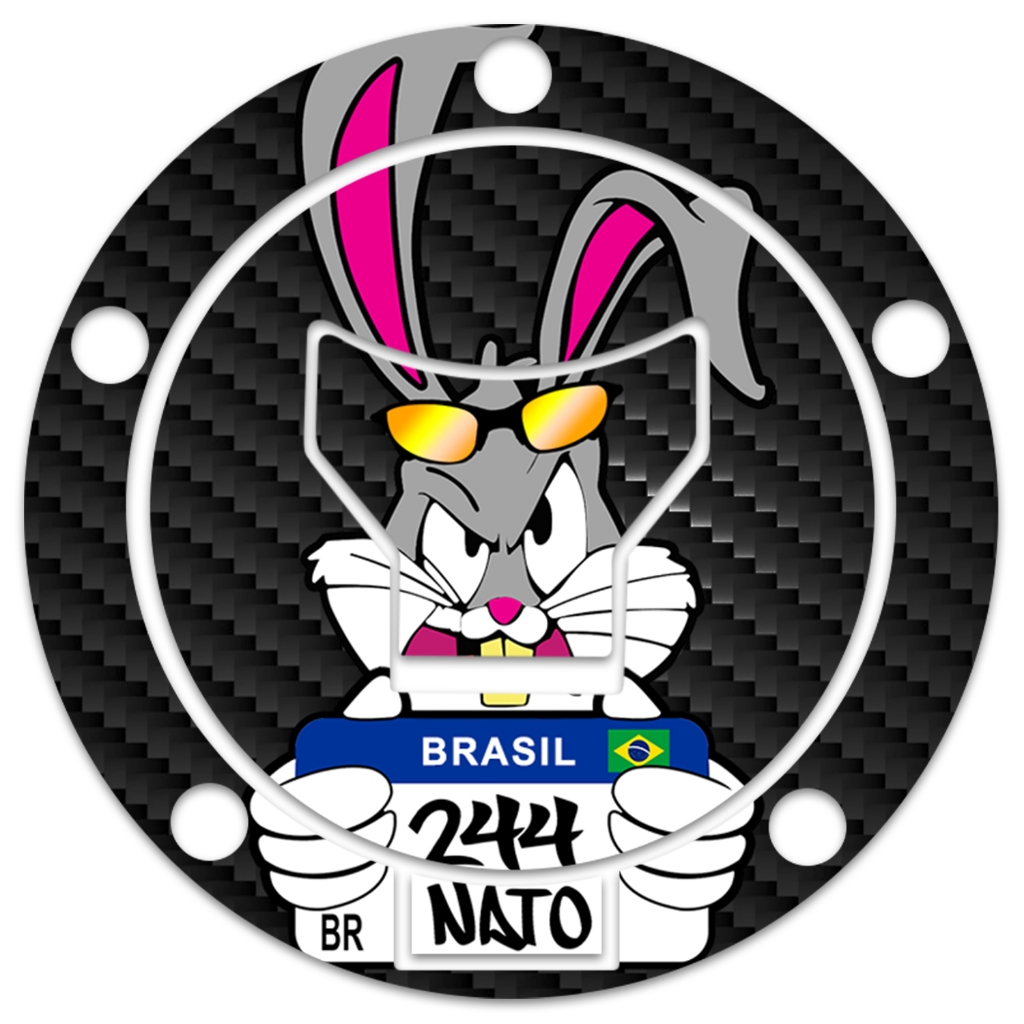 Adesivo Tampa Tanque Moto CG Titan Start Fan 160 Sticker Coelho ...