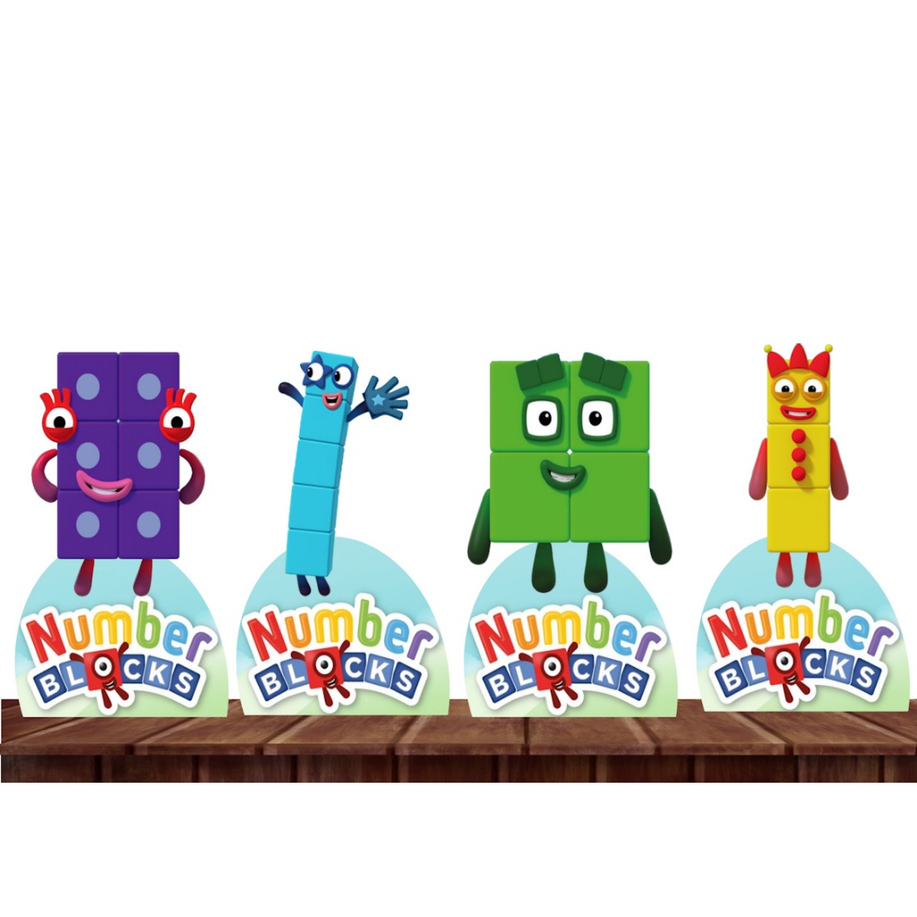 Numberblocks 4 peças , KIT FESTA DISPLAYS . ENVIO RAPIDO | Shopee Brasil