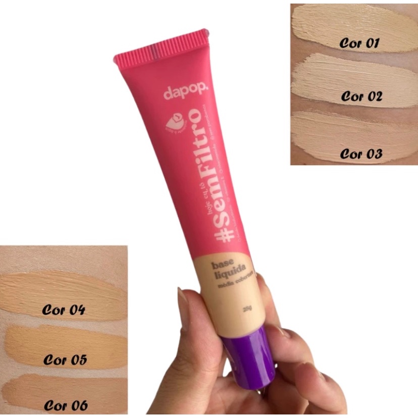 Base Líquida Sem Filtro Dapop | Shopee Brasil
