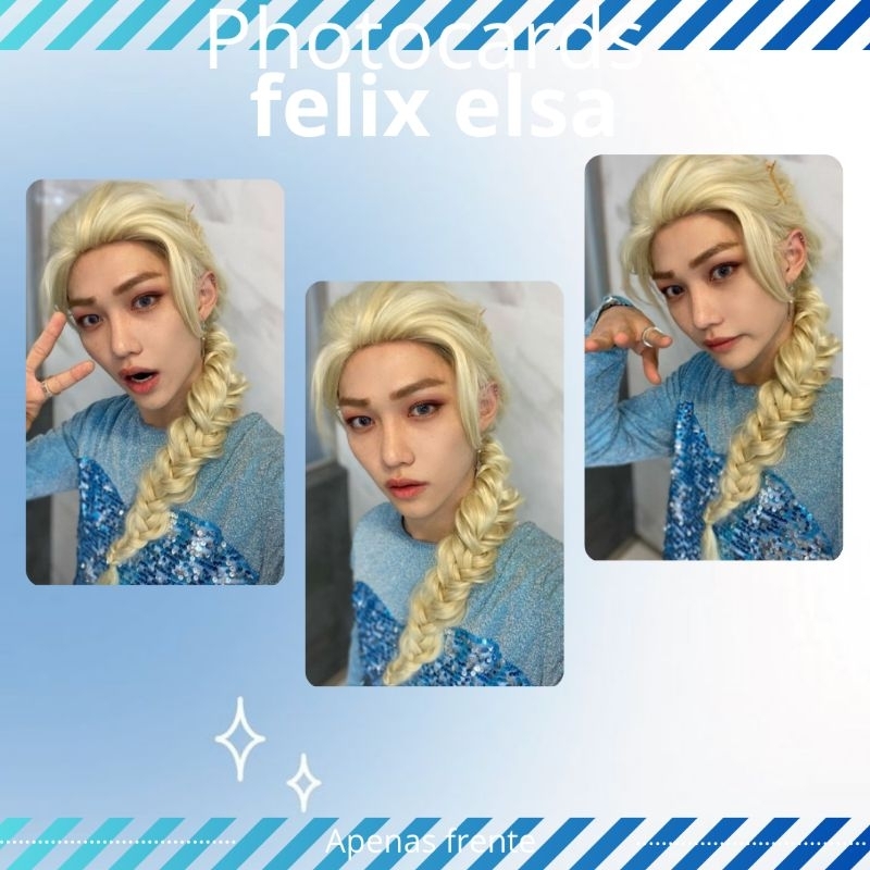kit 3 photocards felix Elsa stray Kids | Shopee Brasil
