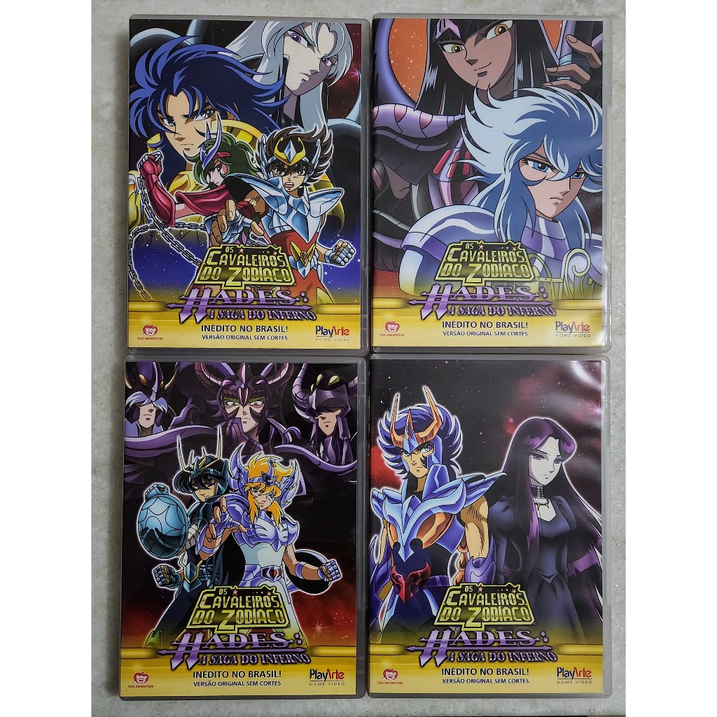 DVD Os Cavaleiros Do Zodíaco Hades A Saga Do Inferno Completa (Seminovo) | Shopee Brasil