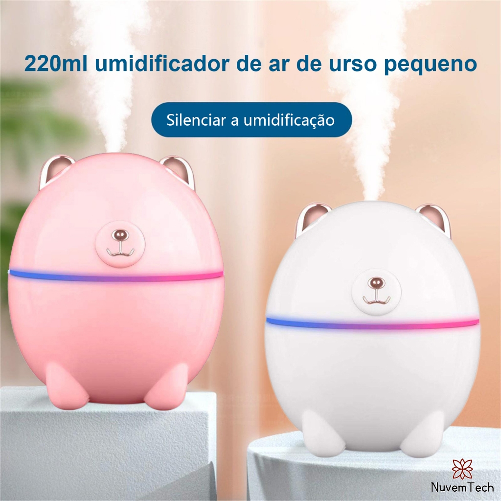Mini Umidificador De Ar Portátil Purificador Aromatizador De Ambientes ...