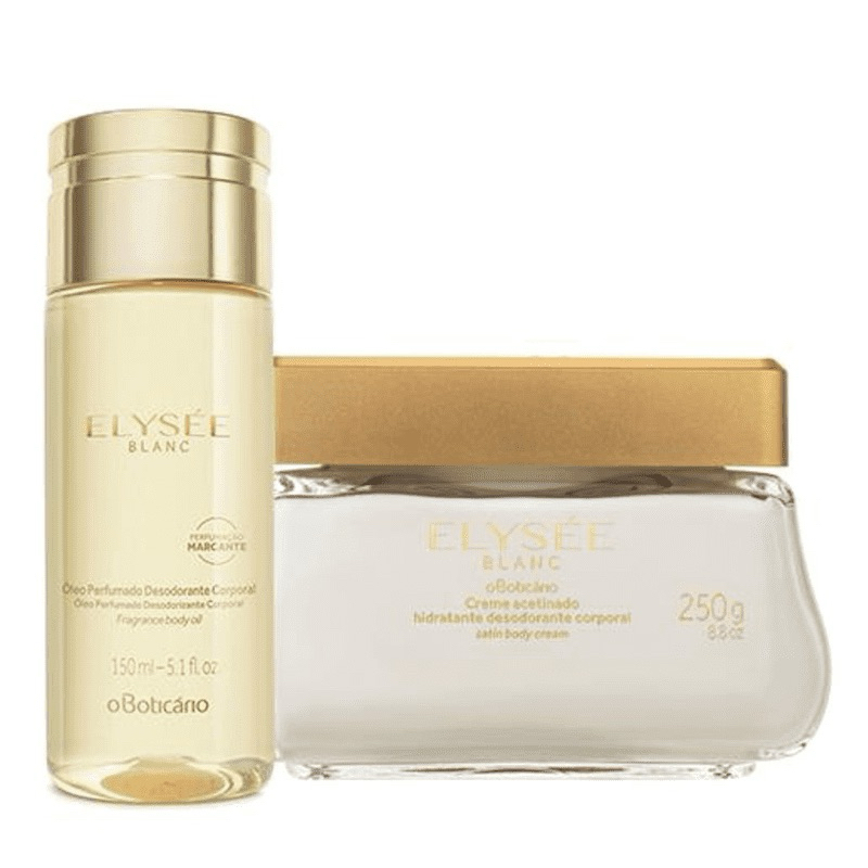 kit Elysée Blanc: Creme Acetinado Hidratante + Óleo Desodorante ...