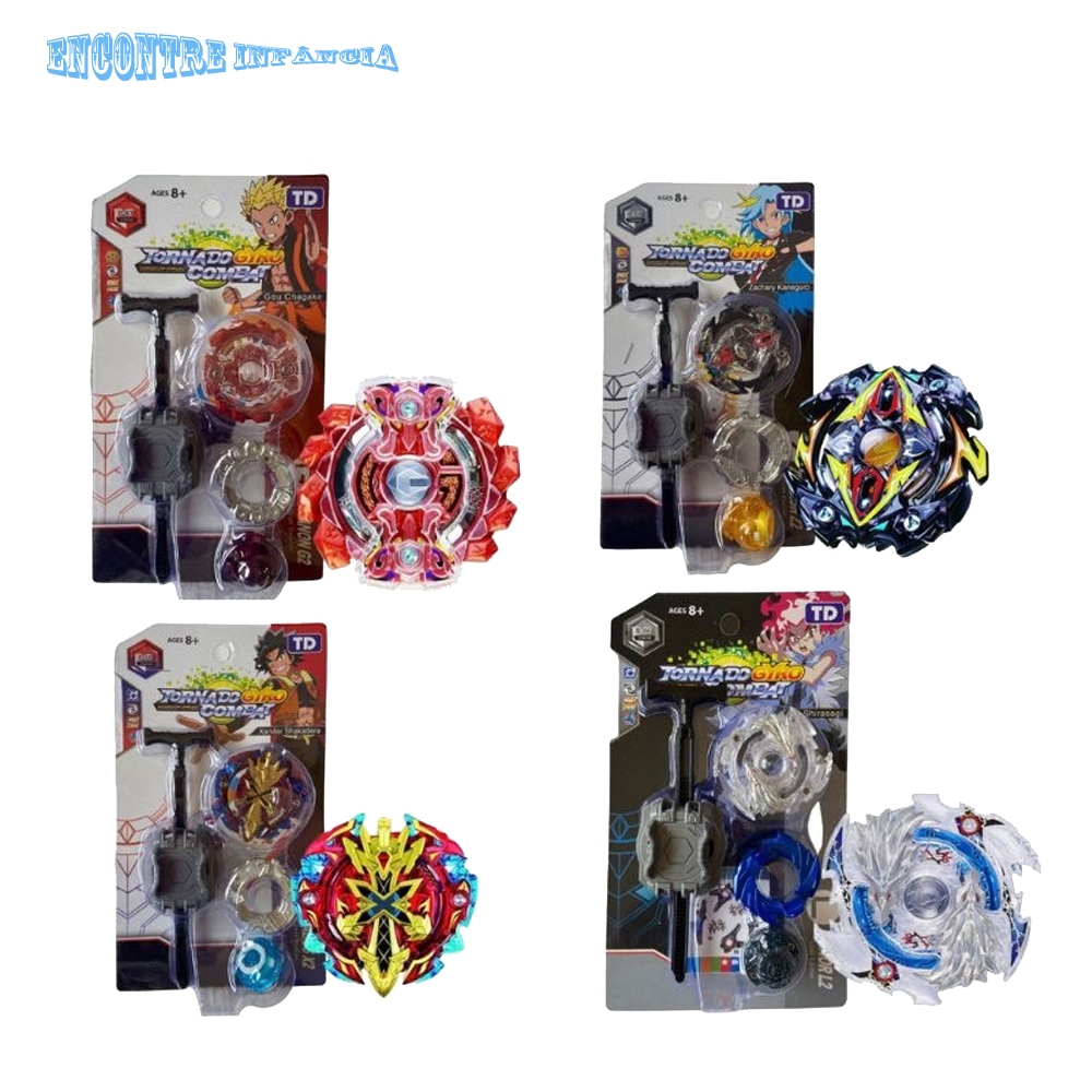 Beyblade Burst Evolution Extreme Gyro Turbo + Grip Lançador Speed Super ...