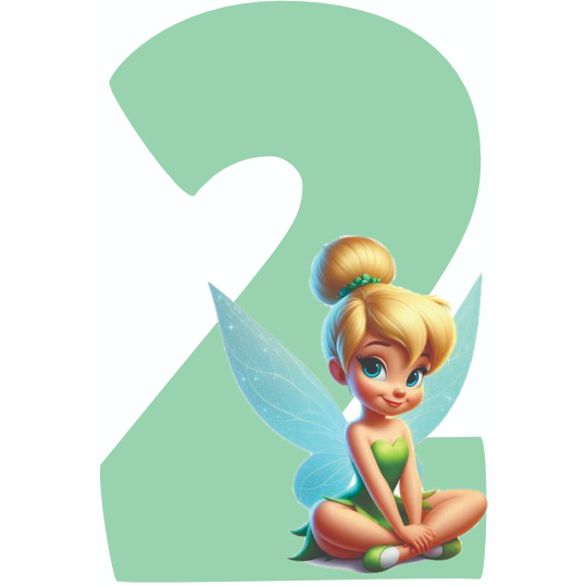 Display MDF Número 2 Tinker Bell 60cm | Shopee Brasil